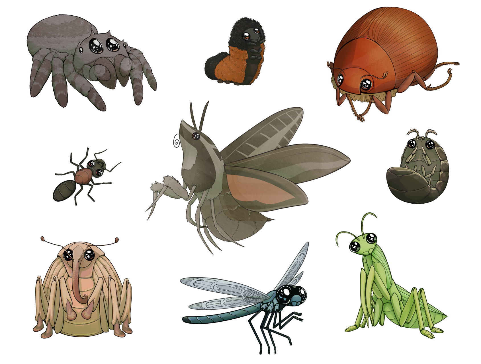 Very Polite Arthropods by @HyenaMonster – Sheezy.Art