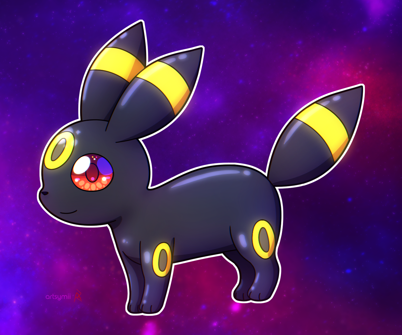 Chibi Pokemon - Umbreon by @artsymii – Sheezy.Art