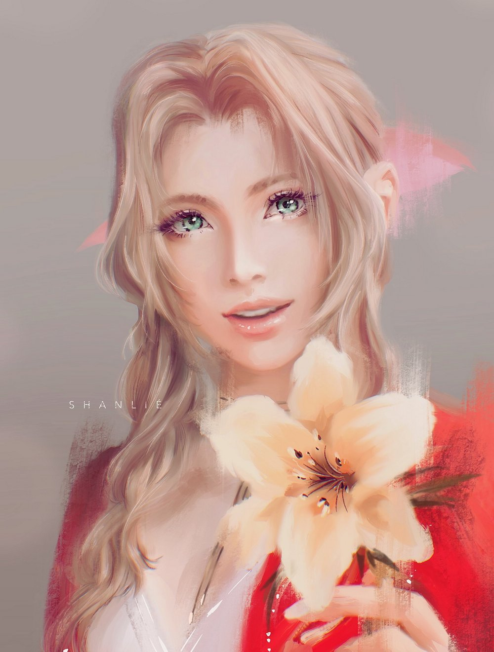 Aerith - Flower Girl by @ShanliArt – Sheezy.Art