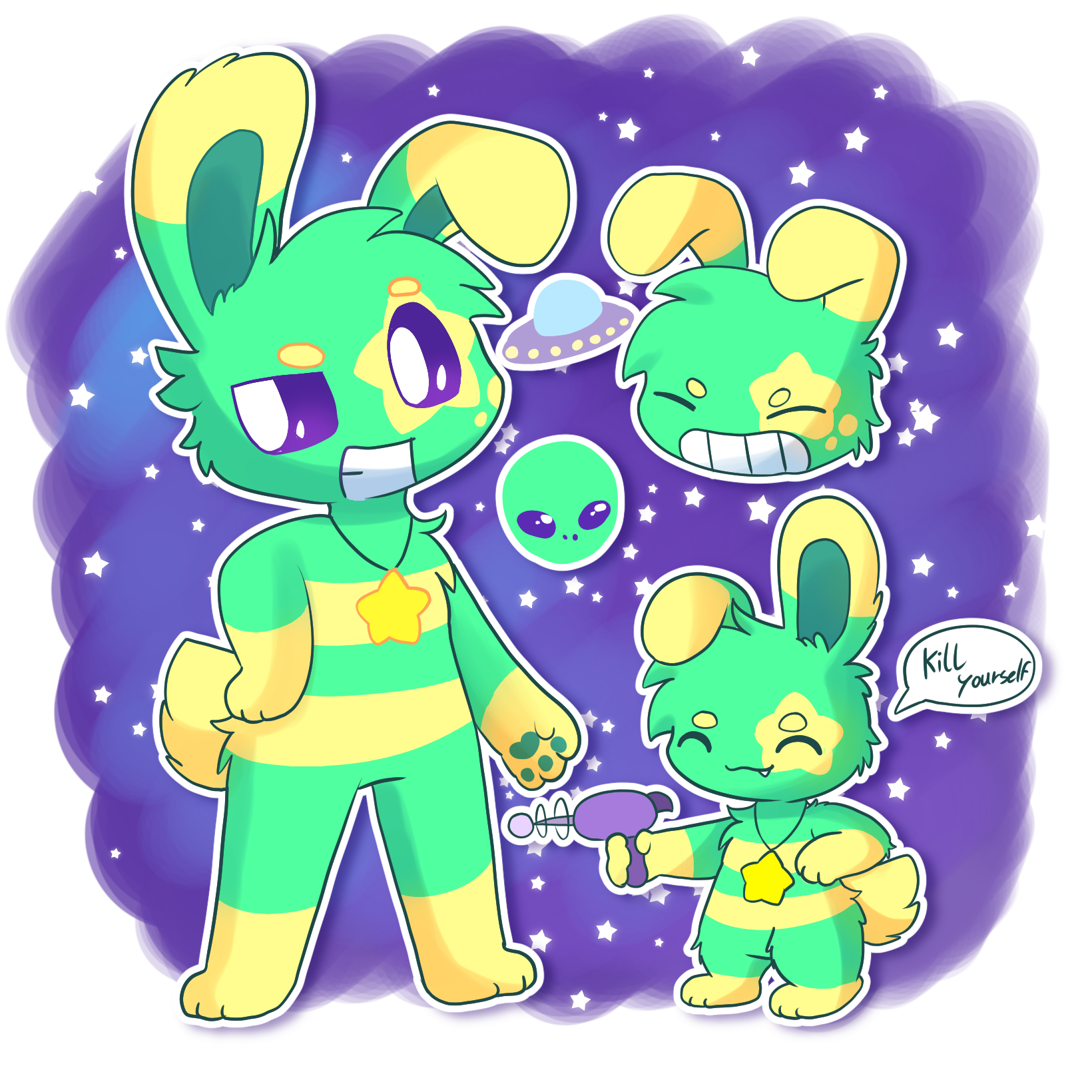 Max the alien bunny by @RZStar – Sheezy.Art