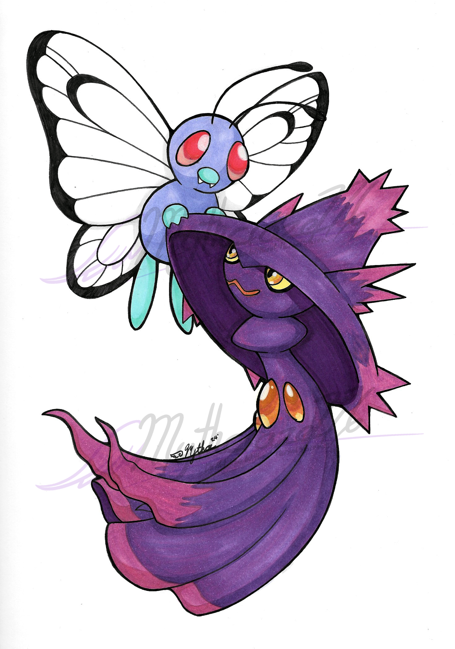 Purple Pokemon Pals by @mythcraze776 – Sheezy.Art