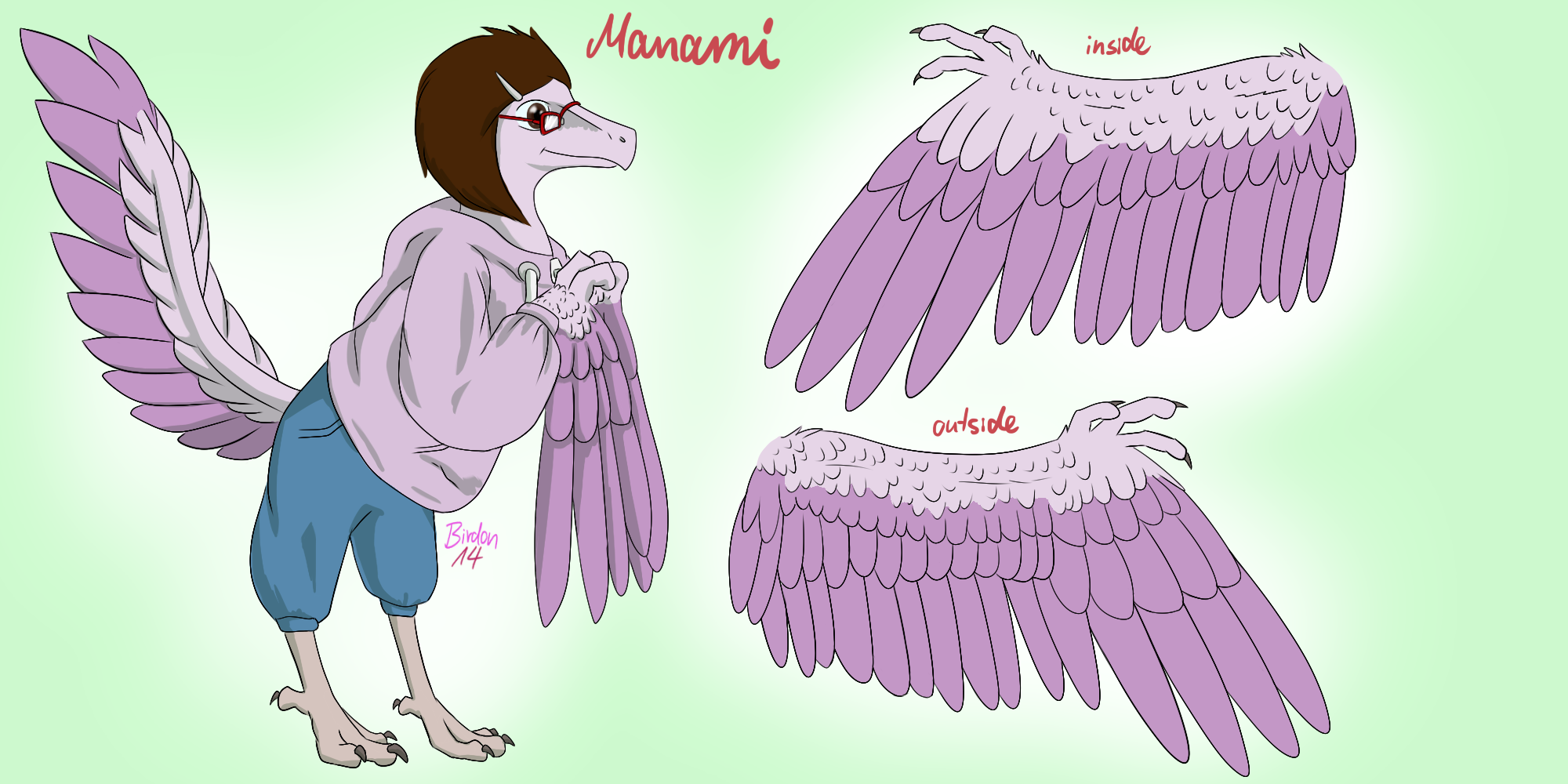 Old Fursona ref sheet (2016) by @Birdon14 – Sheezy.Art