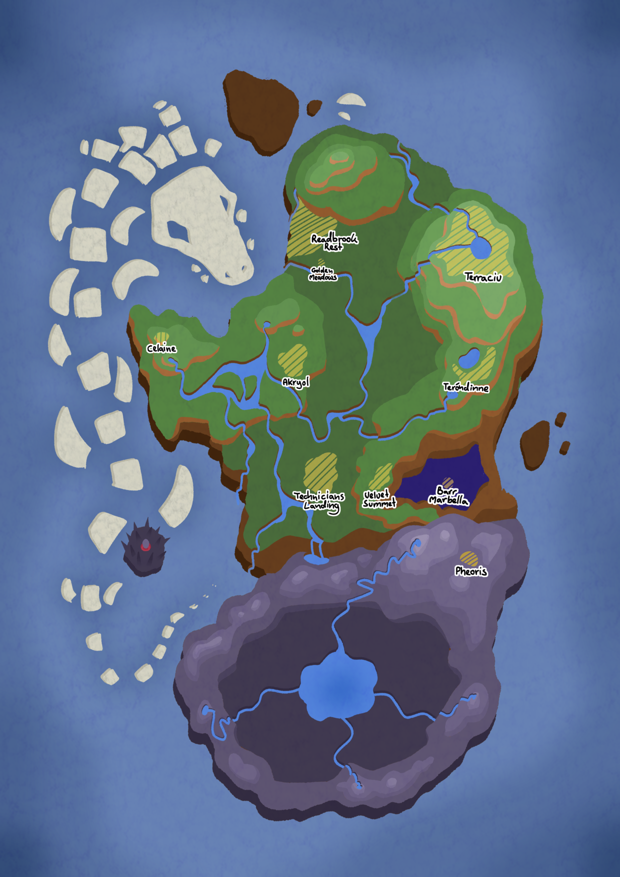 Map of Aether by @Snow-and-Slatestone – Sheezy.Art