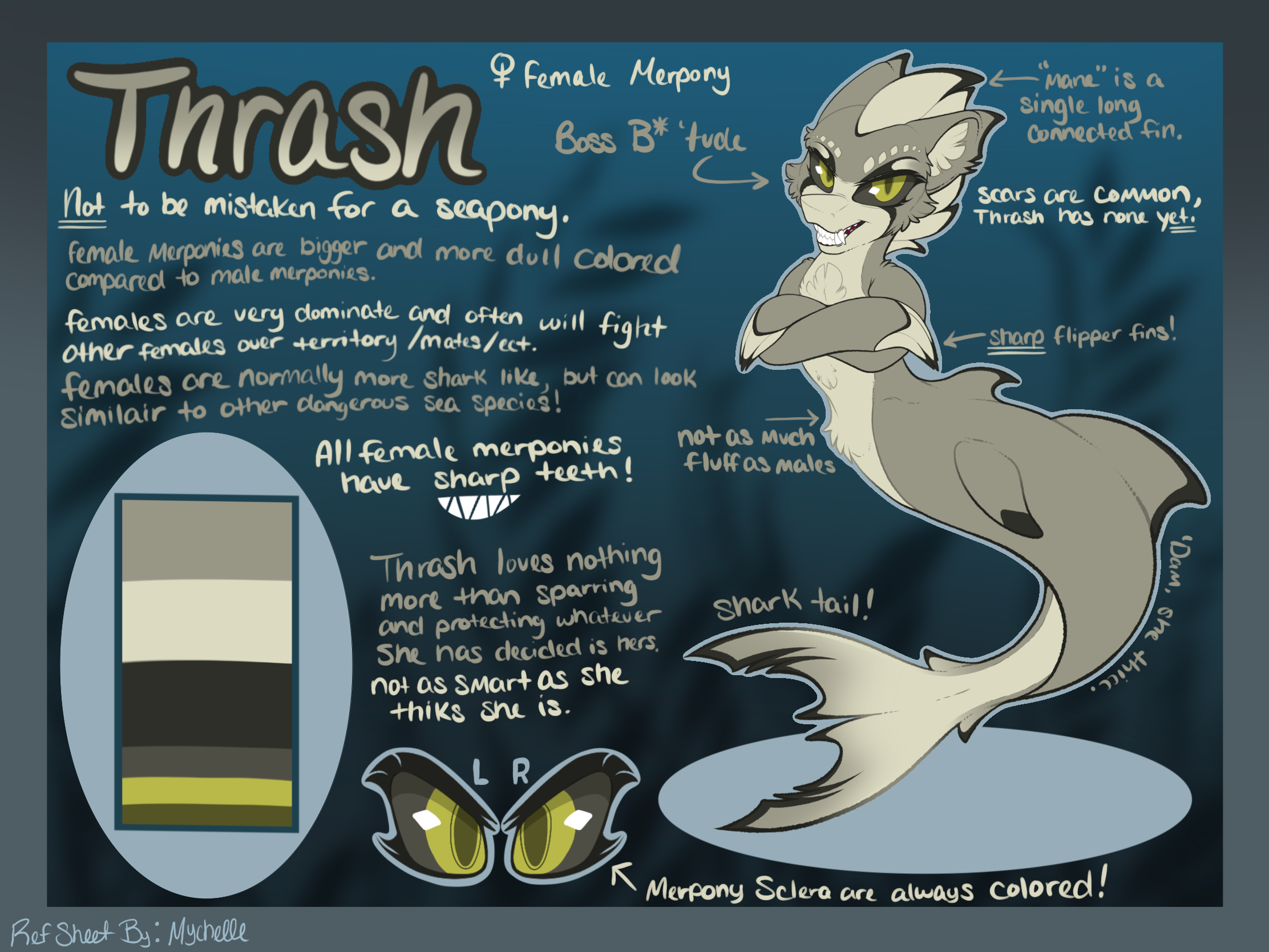 MLP OC: Ref Sheet: Thrash by @Mychelle – Sheezy.Art
