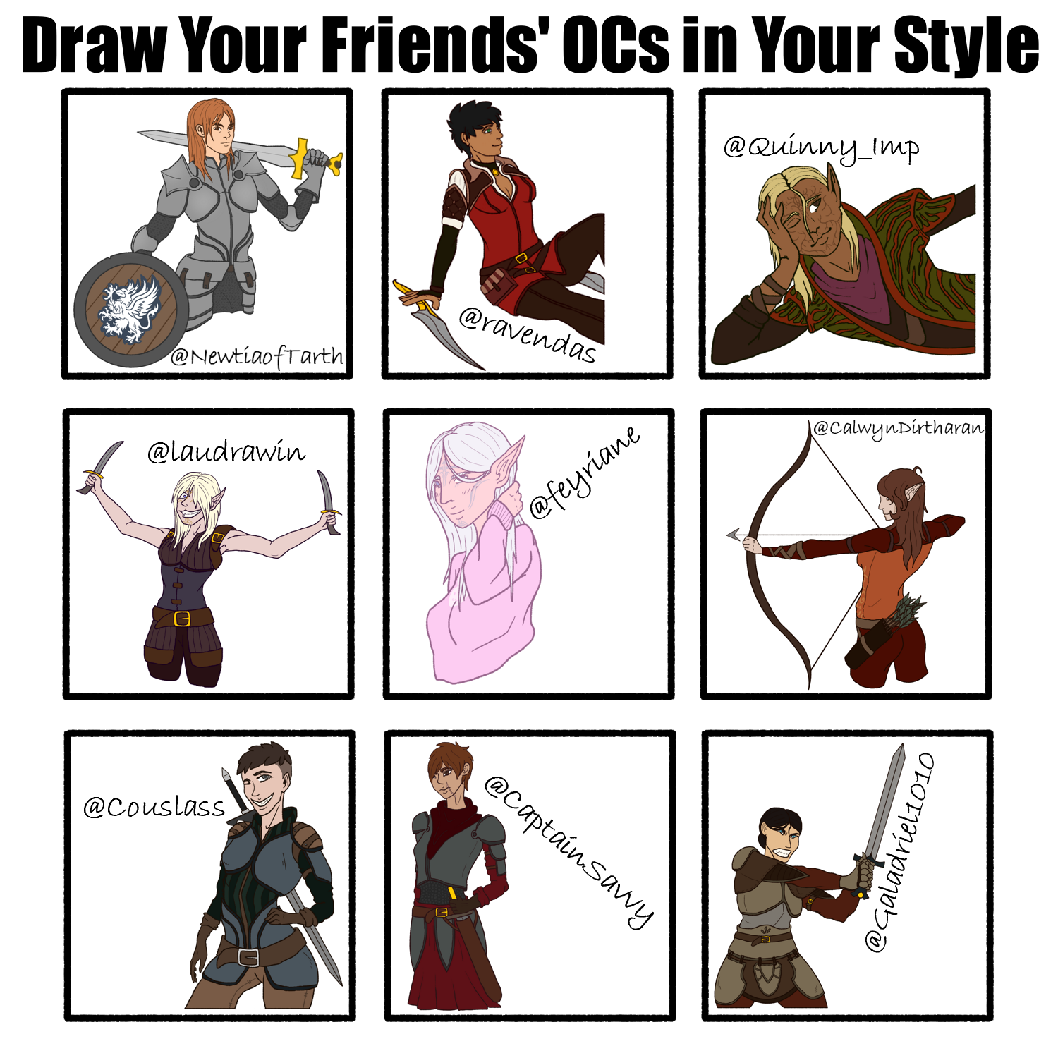 Draw your friends OCs in your style - meme by @JapaniKatti – Sheezy.Art