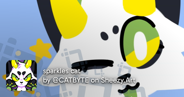 sparkles cat by @CATBYTE – Sheezy.Art