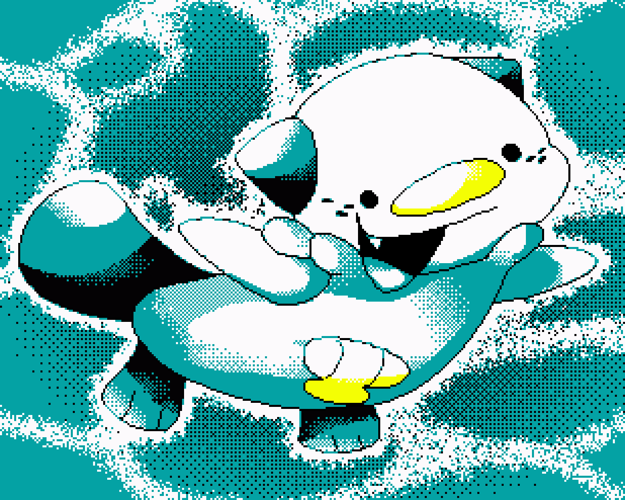 oshawott pixel doodle by @Trevor – Sheezy.Art