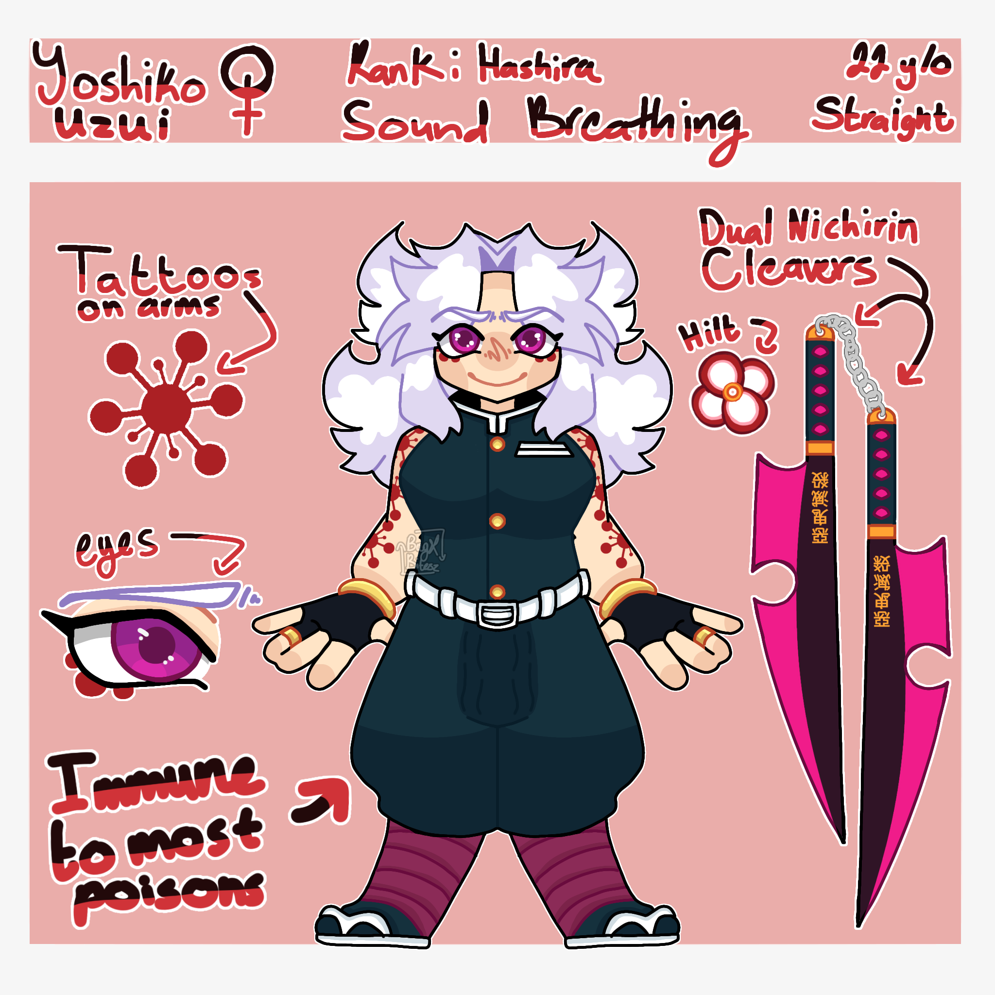 Yoshiko Uzui - Reference Sheet by @bugxbitesz – Sheezy.Art