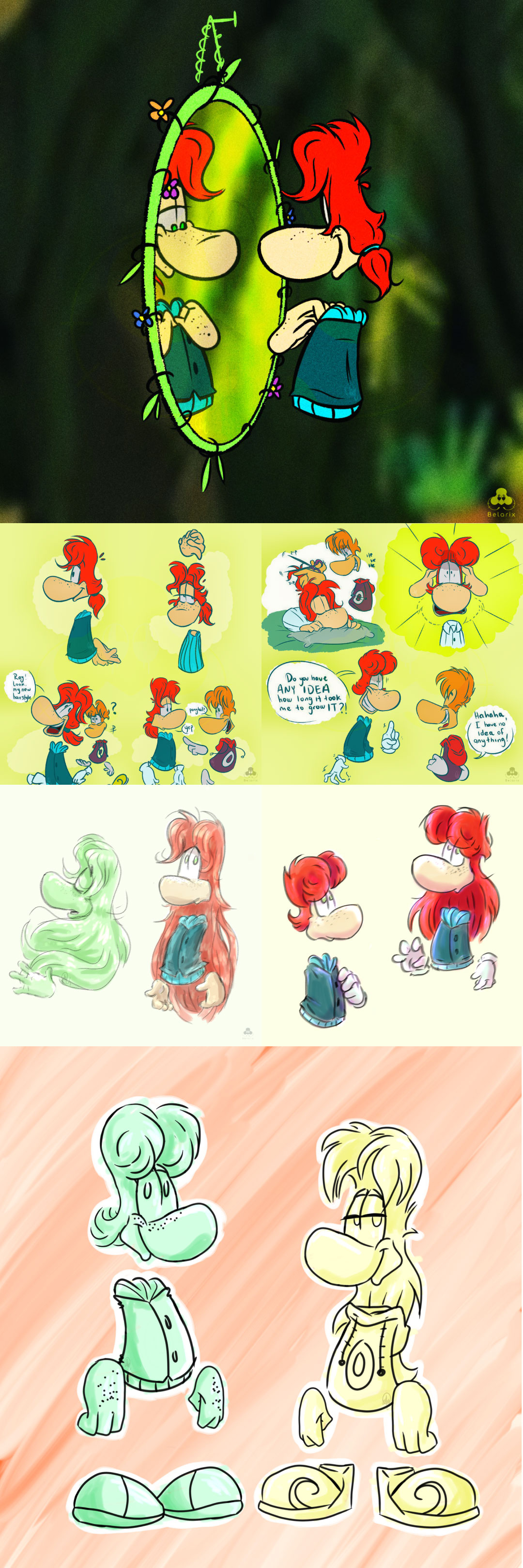 Rayman and Silver hairstyle by @belarix – Sheezy.Art