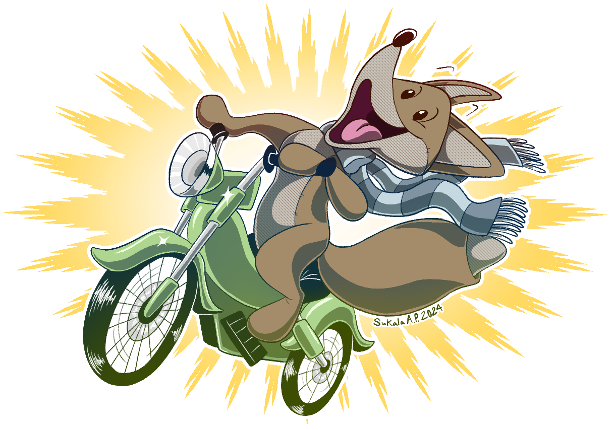 Fox on a Motorcycle by @Sukala-AP – Sheezy.Art