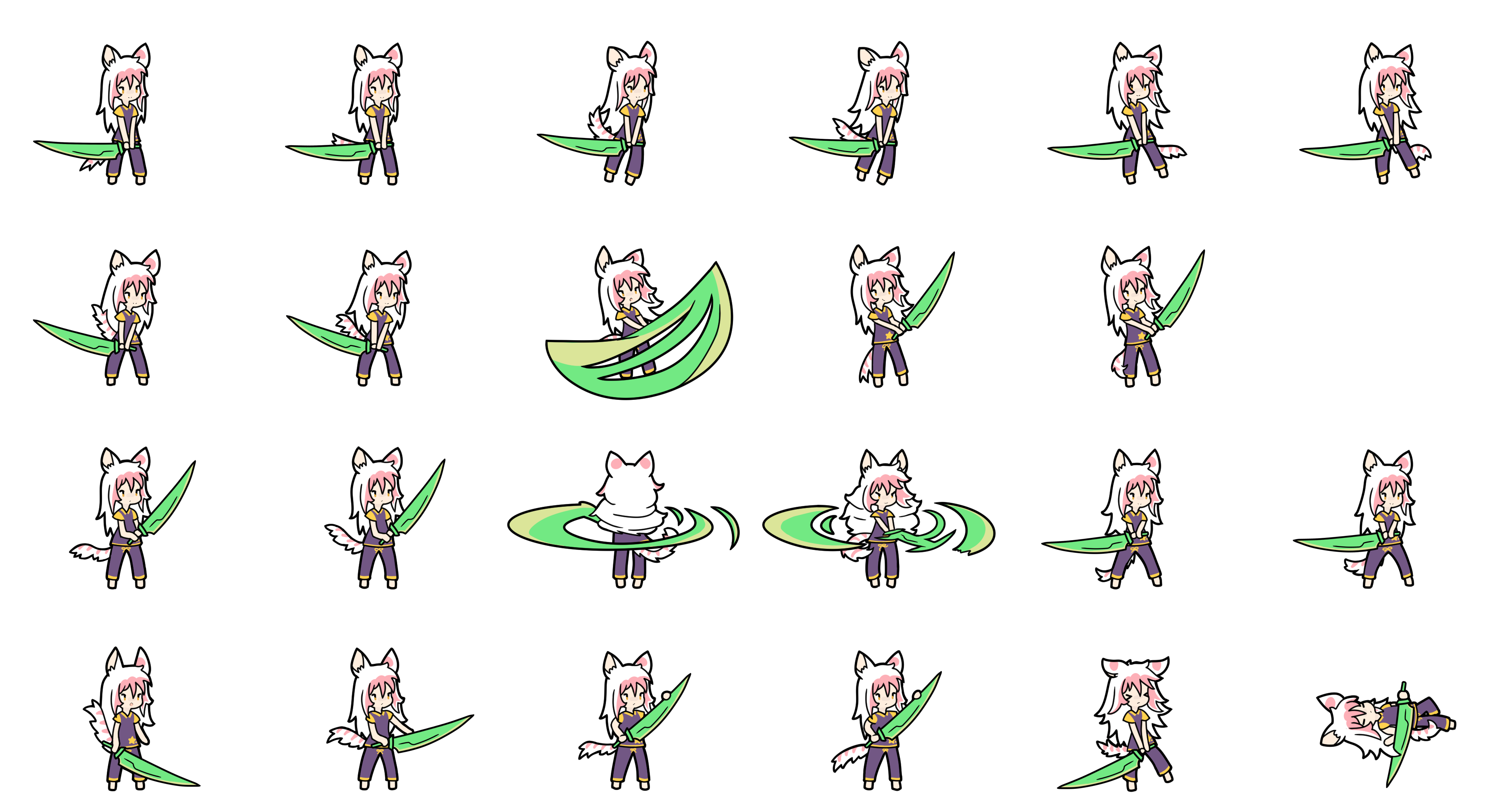 Rabbit & Steel - Yokoka Heavyblade (spritesheet) by @masamunemaniac ...