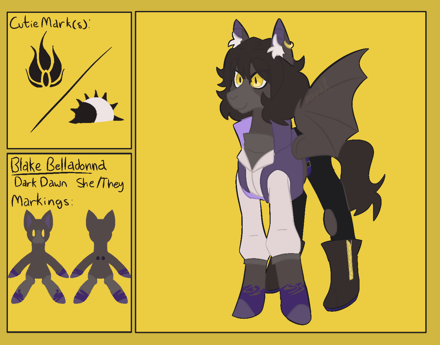 Blake Belladonna/Dark Dawn (MLP AU) by @PolendinAz – Sheezy.Art