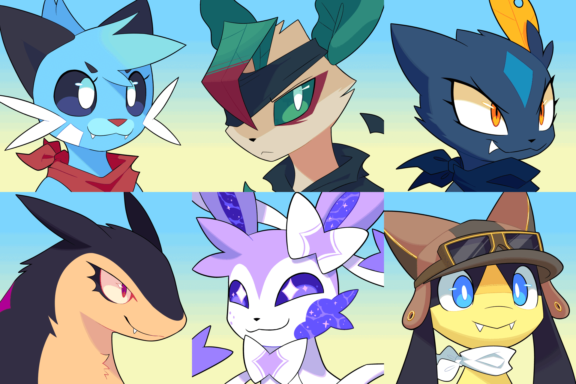 PMD Portraits (GIF) by @kelpcheep – Sheezy.Art