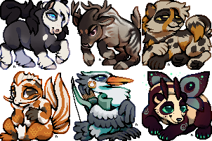 100x100 Chibi Sprites by @Rusted – Sheezy.Art