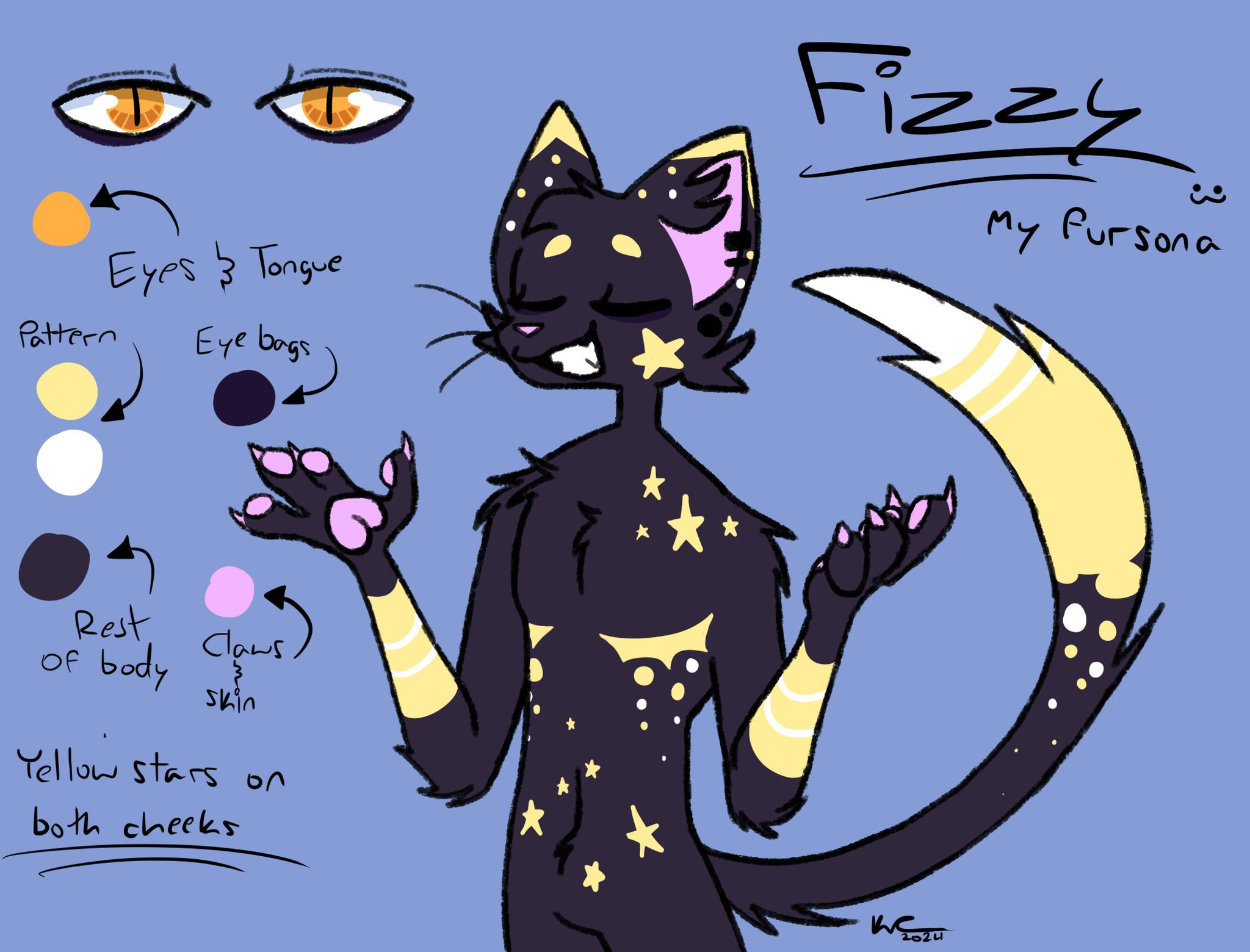 My Fursona, Fizzy!! by @KC_DrawsStuff – Sheezy.Art