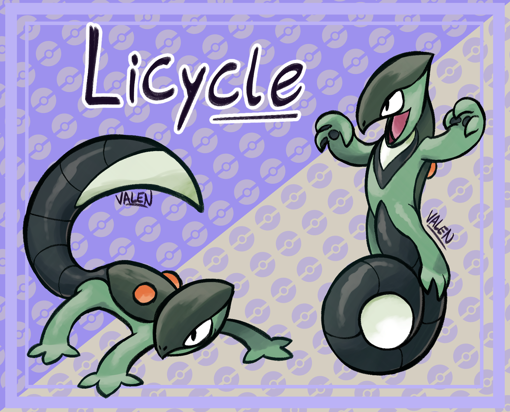 Licycle - Fanmade Cyclizar pre-evo by @Valen – Sheezy.Art