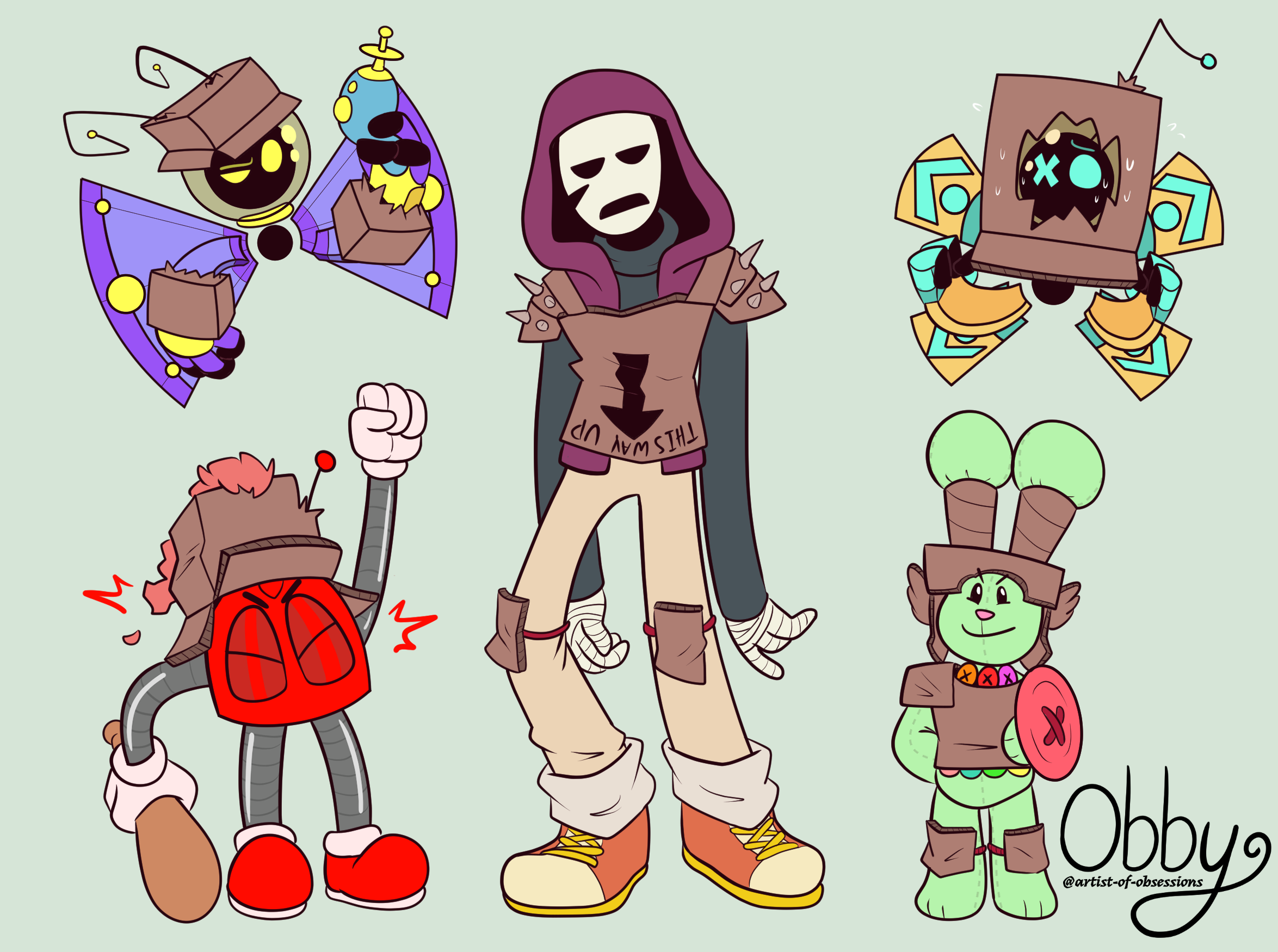 Cardboard Warriors by @artist-of-obsessions – Sheezy.Art