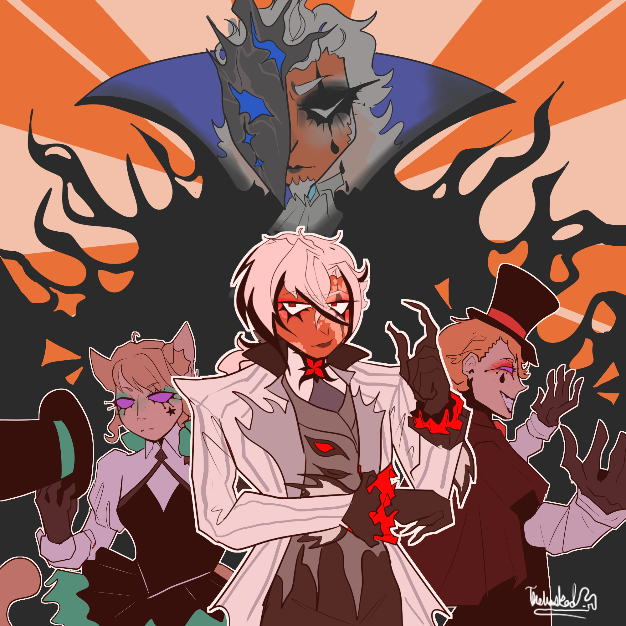 Father, Her Children, and the Sad Clown by @TheMaskedRabbitt – Sheezy.Art