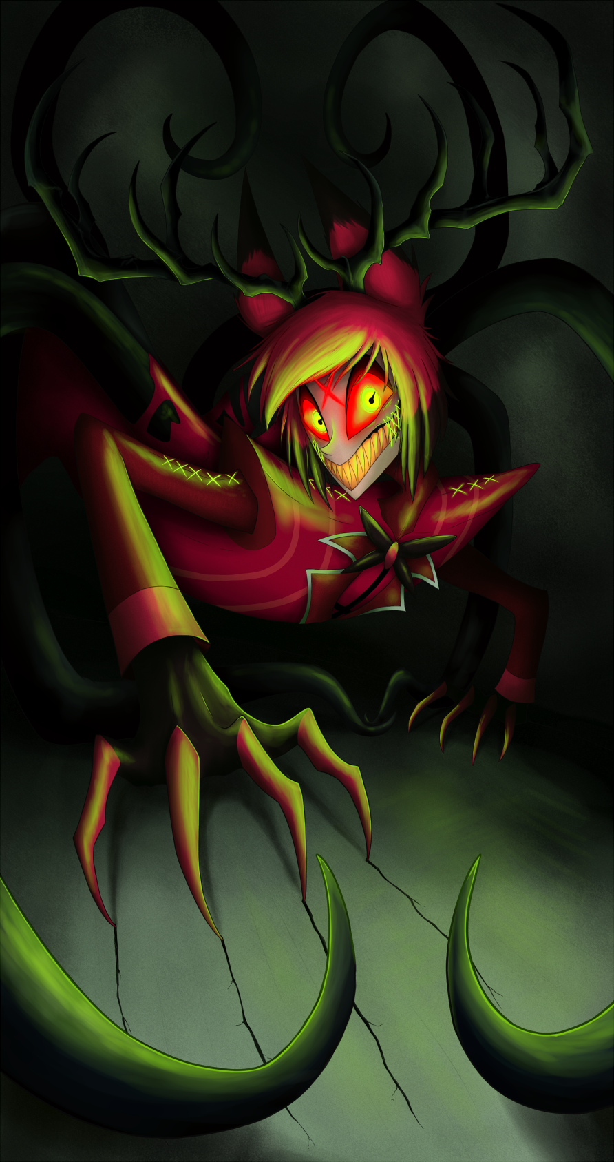 Alastor - Demon Form by @Avenegeus – Sheezy.Art
