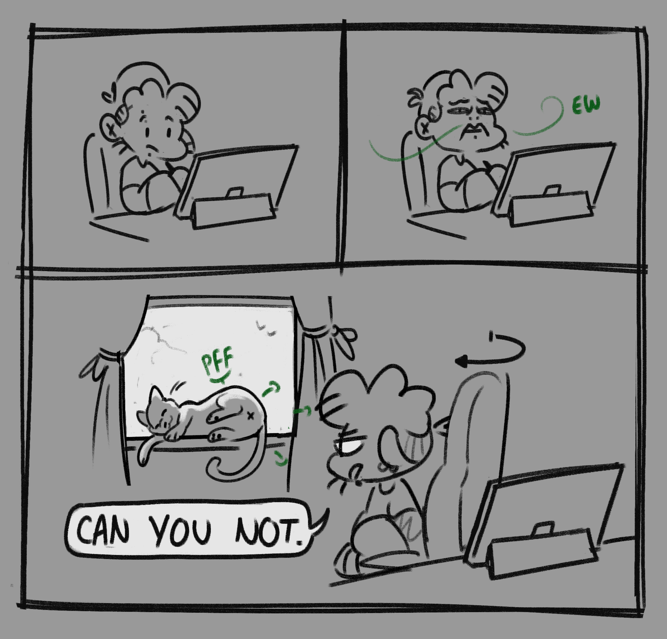 Fart Cat by @Dax_Sketchbook – Sheezy.Art