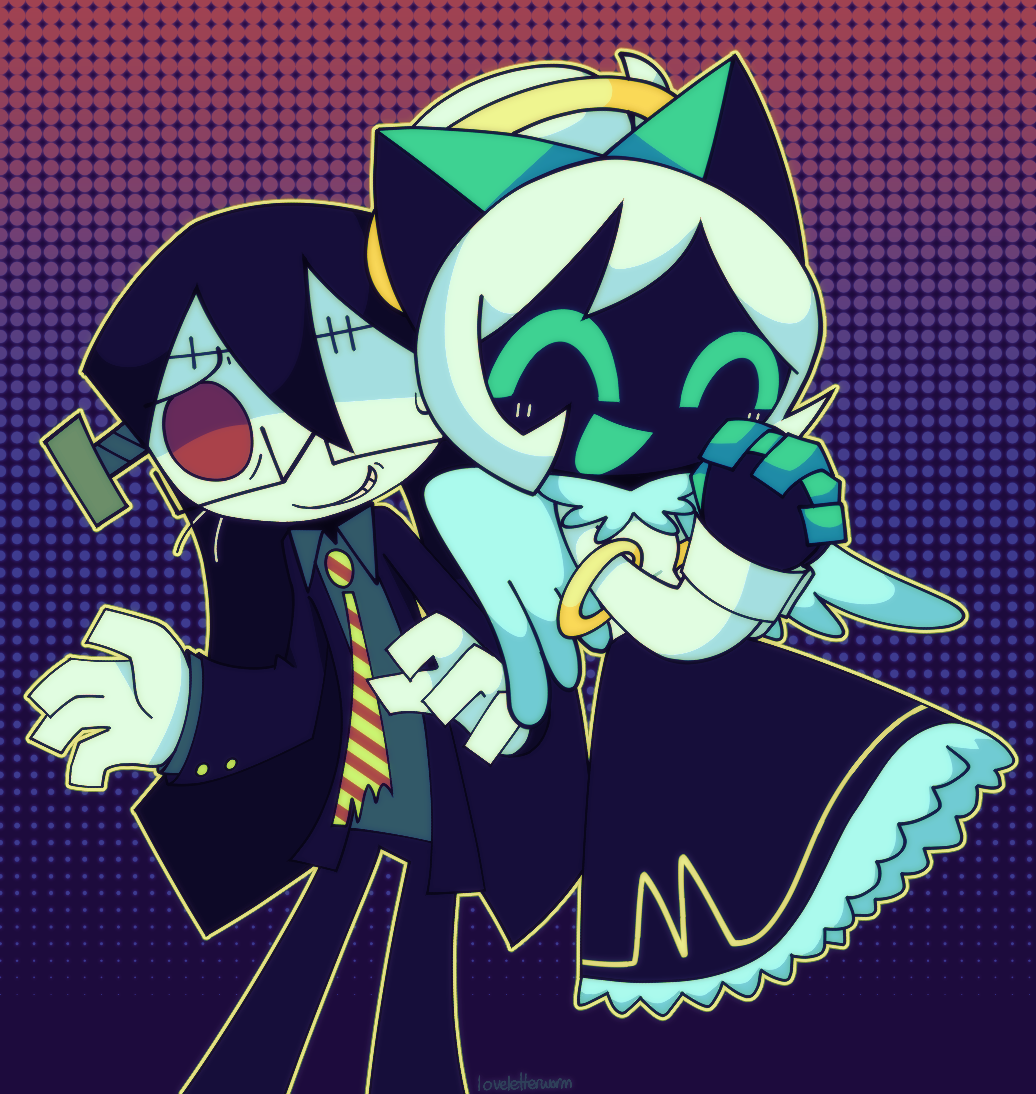 (2023) OC halloween drawing from last year by @loveletterworm – Sheezy.Art