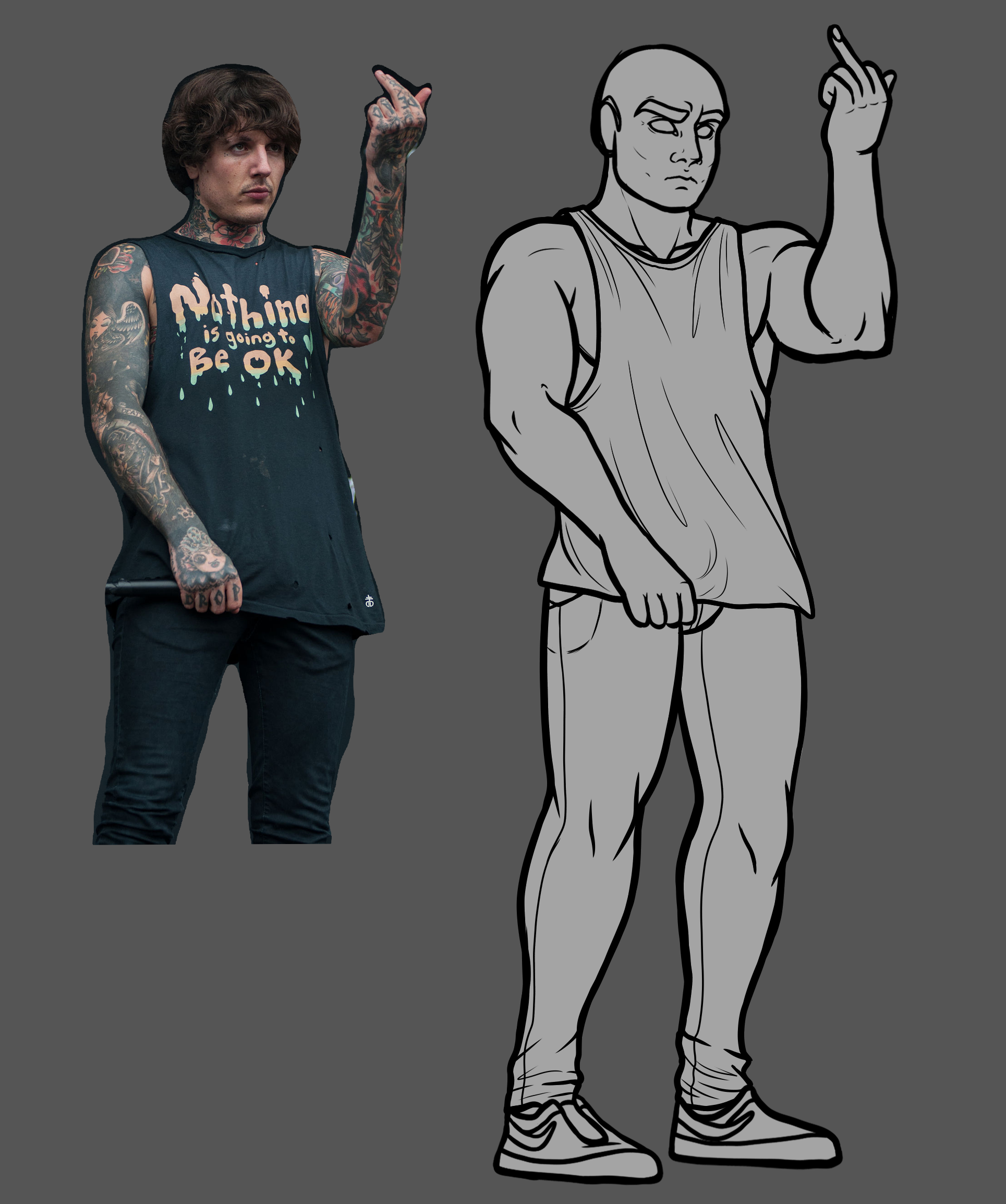 Felix Pose WIP by @Minnophee – Sheezy.Art