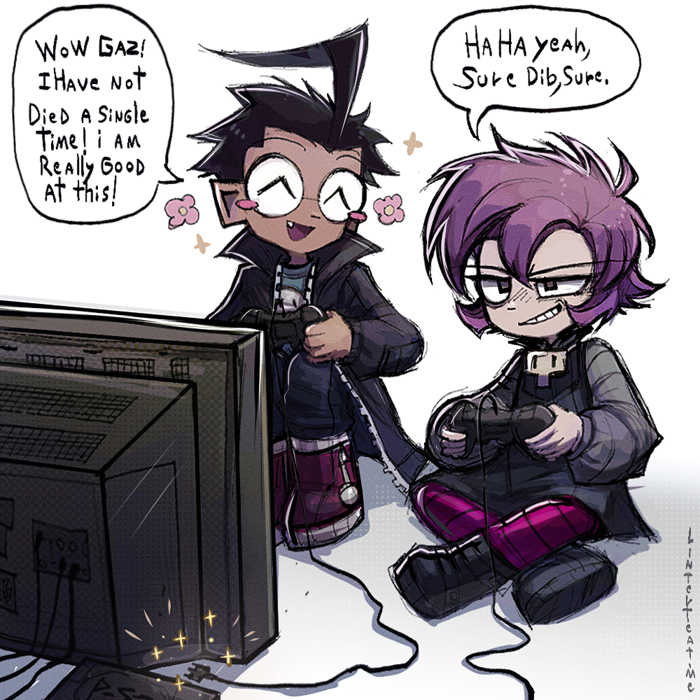 Would Dib realise that his controller is not connected at some point or ...