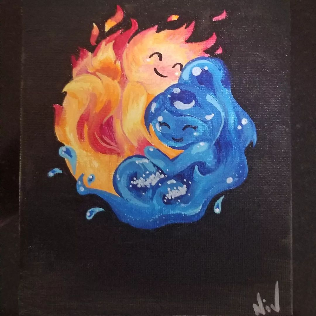 Fireboy n Watergirl Commission by @NiveousDreams – Sheezy.Art