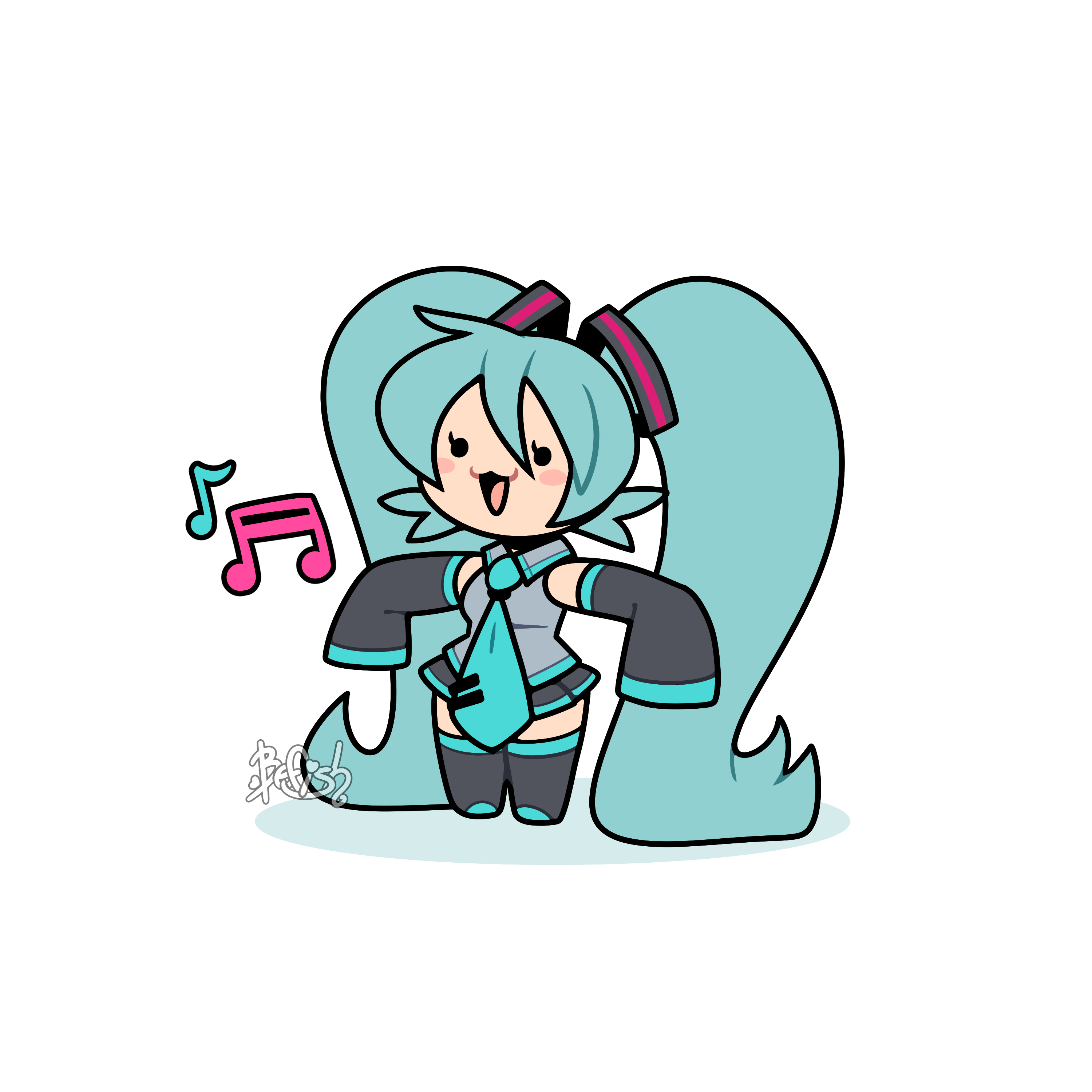 hands you a tiny miku by @Befish – Sheezy.Art