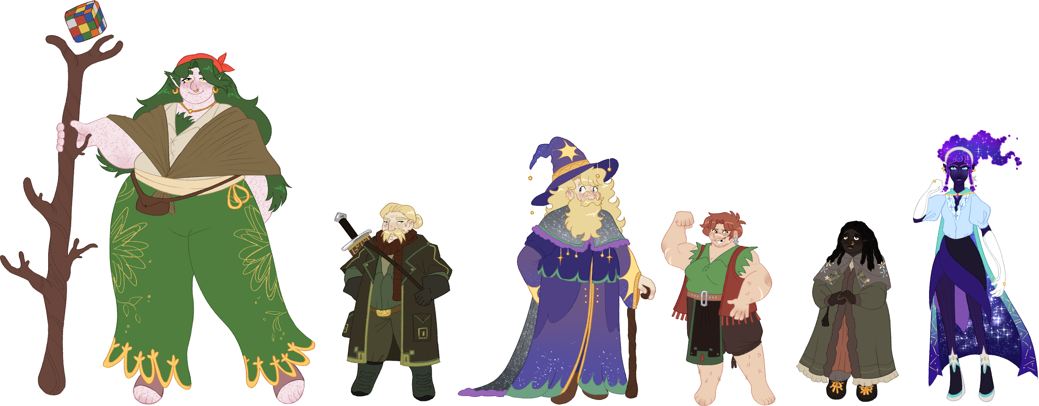 Roots Character Lineup by @woo – Sheezy.Art