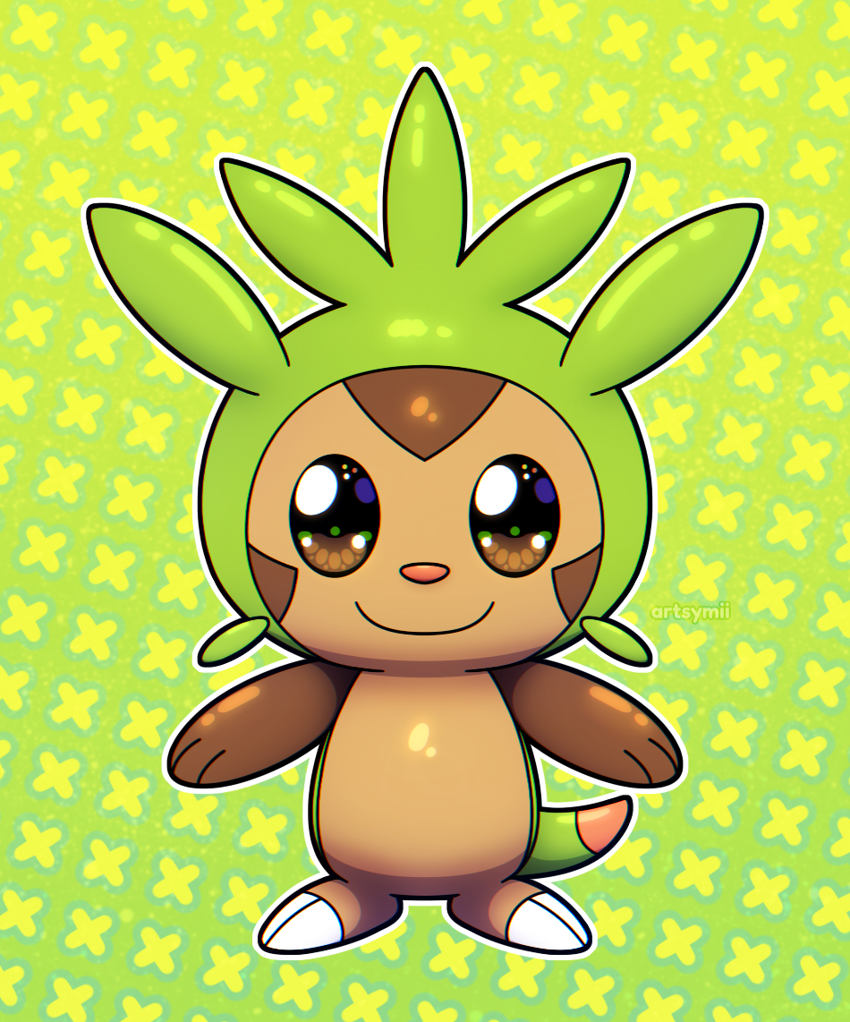 Chibi Pokemon - Chespin by @artsymii – Sheezy.Art