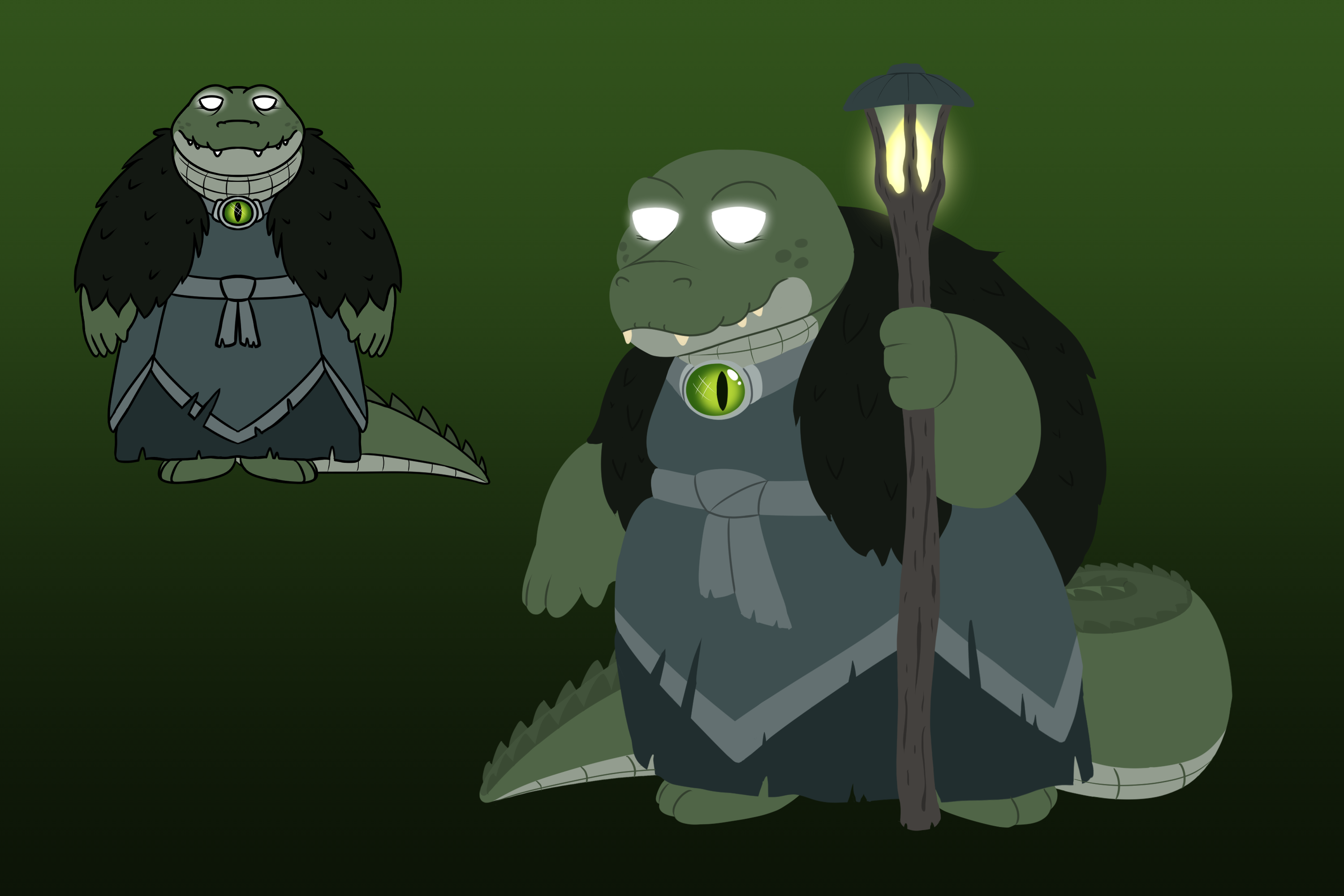 OC: Alligator wizard (2023 art) by @DanStillCreates – Sheezy.Art