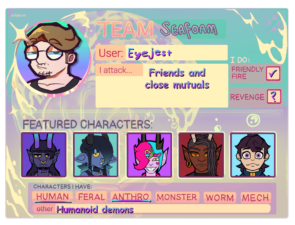 ART FIGHT 2024!!!!! by @Eyejest – Sheezy.Art