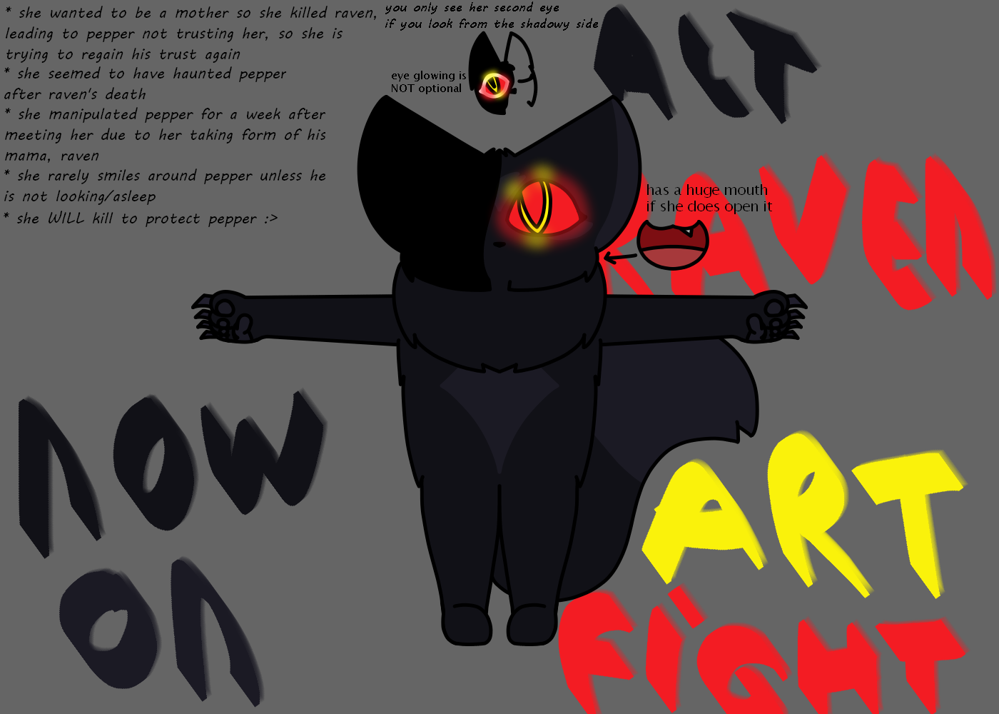 alt raven artfight reference by @RenziDoesArt – Sheezy.Art