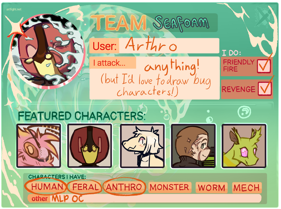 arthro is team seafoam!! by @arthro – Sheezy.Art