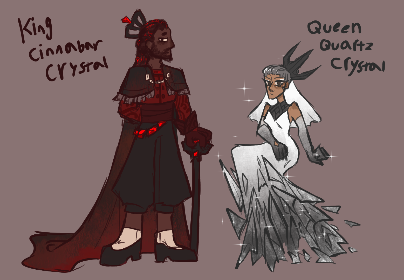 king and queen crystal by @stormserpent – Sheezy.Art