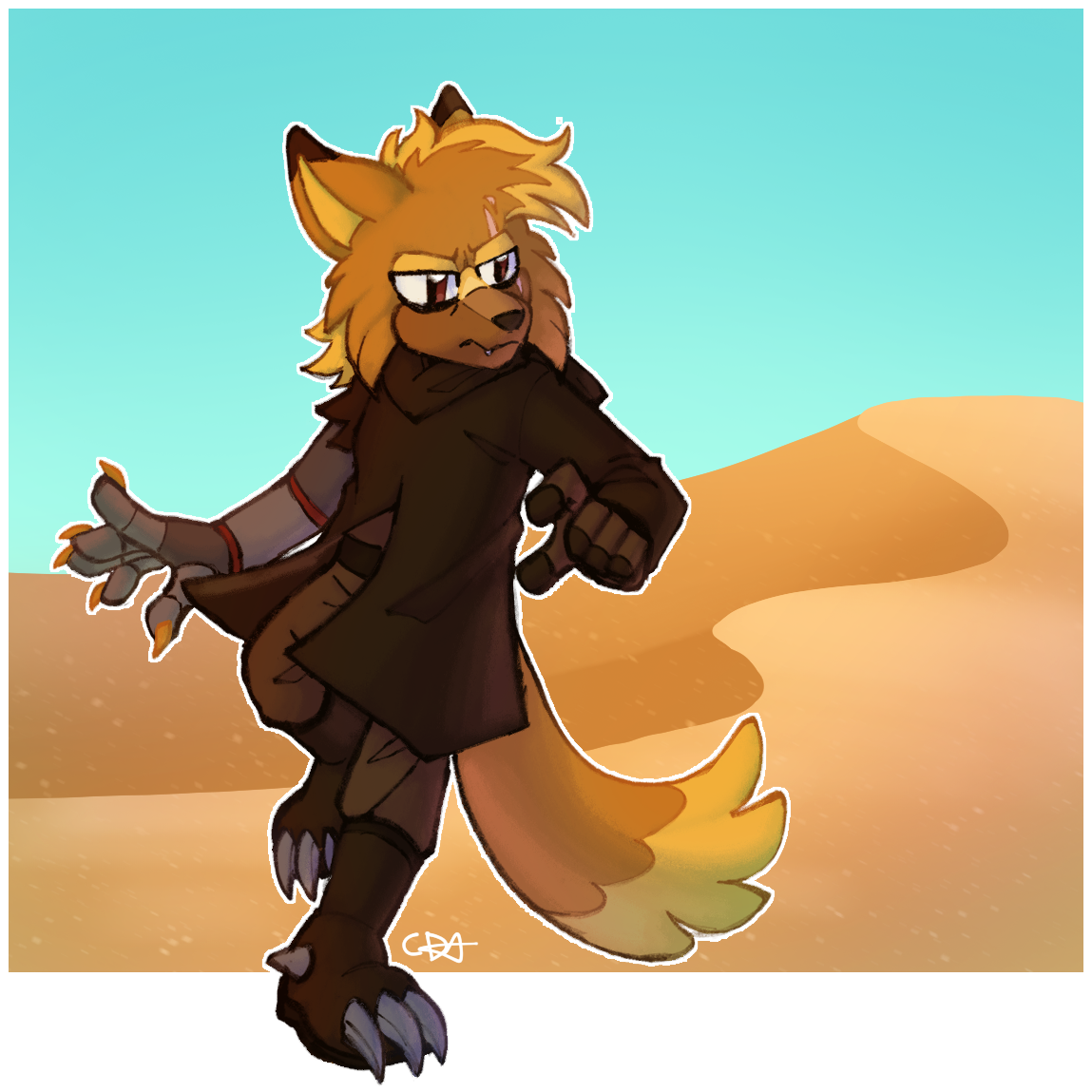 [Comm] Desert Wolf by @Cat-Dragron – Sheezy.Art