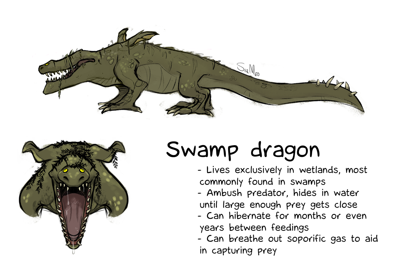 Swamp Dragon by @SirMeo – Sheezy.Art