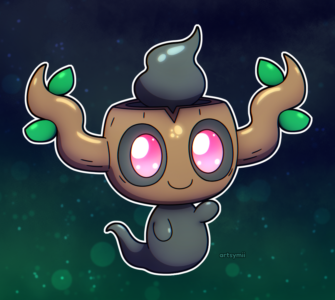 Chibi Pokemon - Phantump by @artsymii – Sheezy.Art