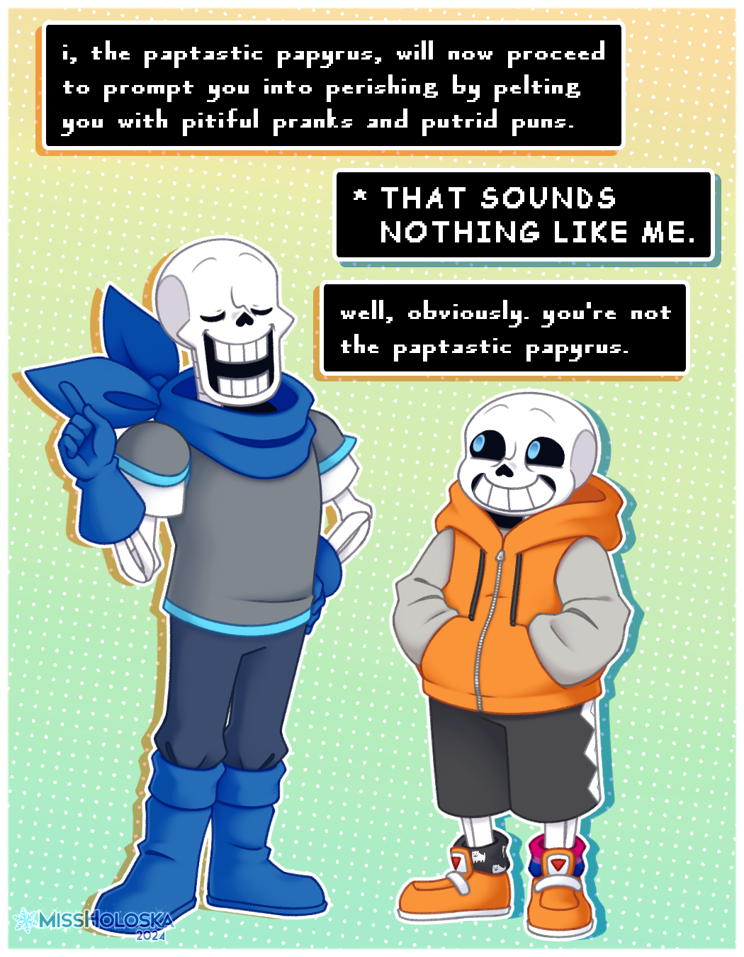 completely normal undertale skelebros art by @MissHoloska – Sheezy.Art