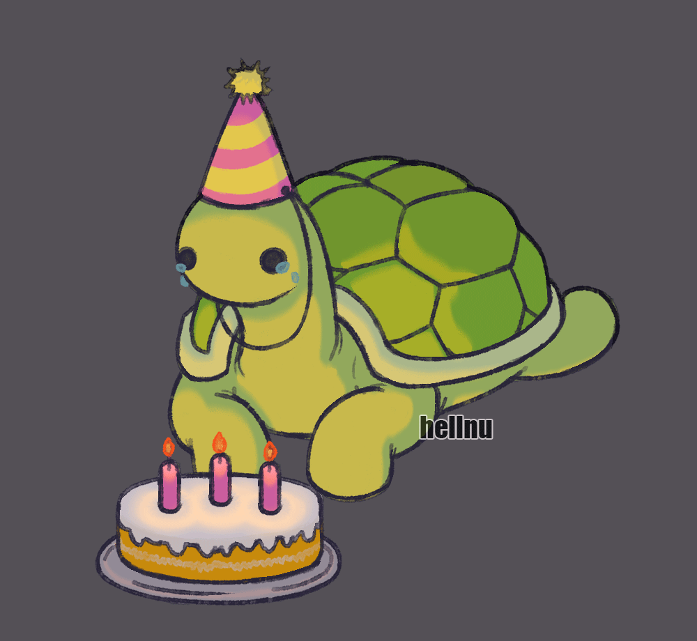 party turtle.gif by @hellnu – Sheezy.Art
