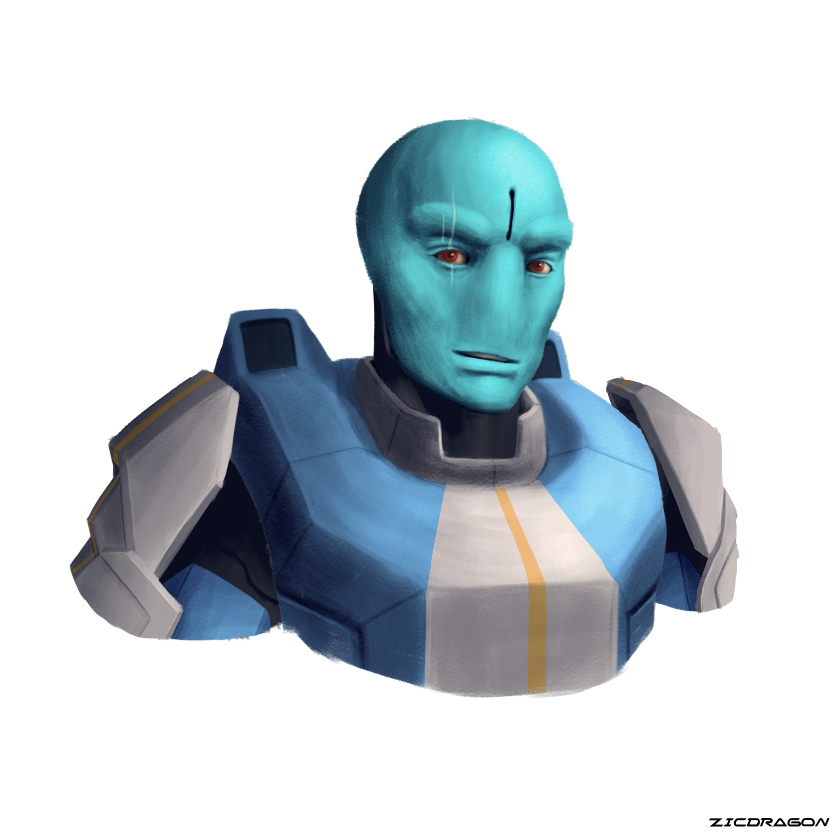 Milo portrait by @ZicDragon – Sheezy.Art