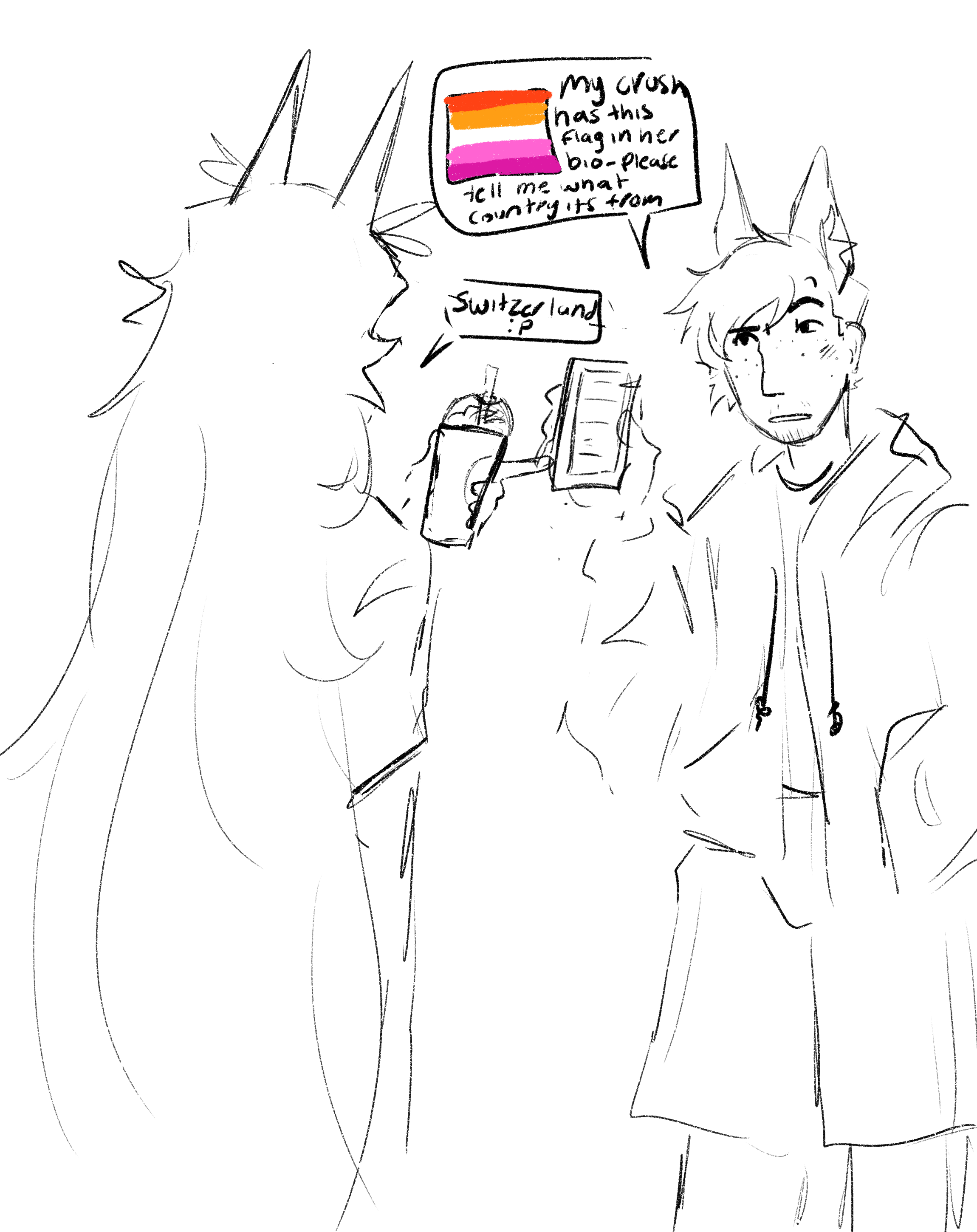 chiyo y aaron doodle by @NekoNekoNightGirlzHell – Sheezy.Art