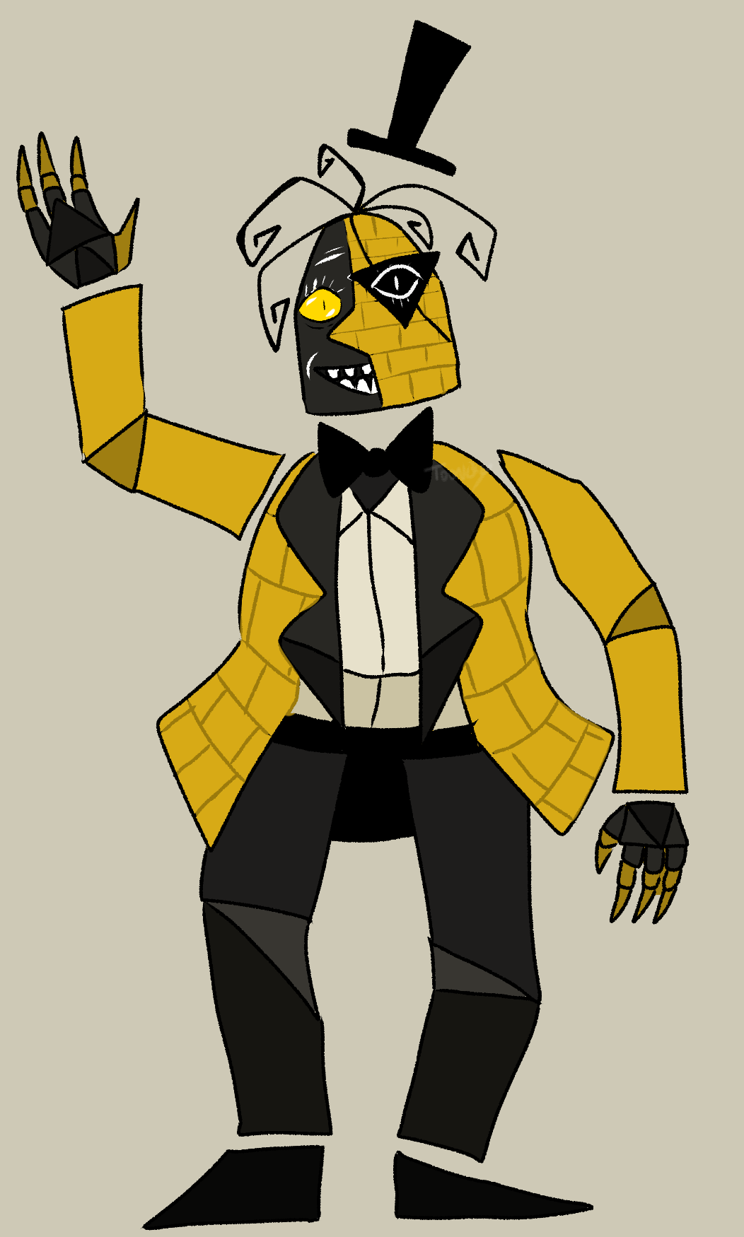 Bill Cipher "Humanization" by @Toonbly – Sheezy.Art