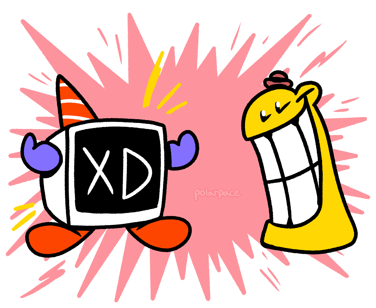 Clownputer & Mr. Smiles by @polarpace – Sheezy.Art