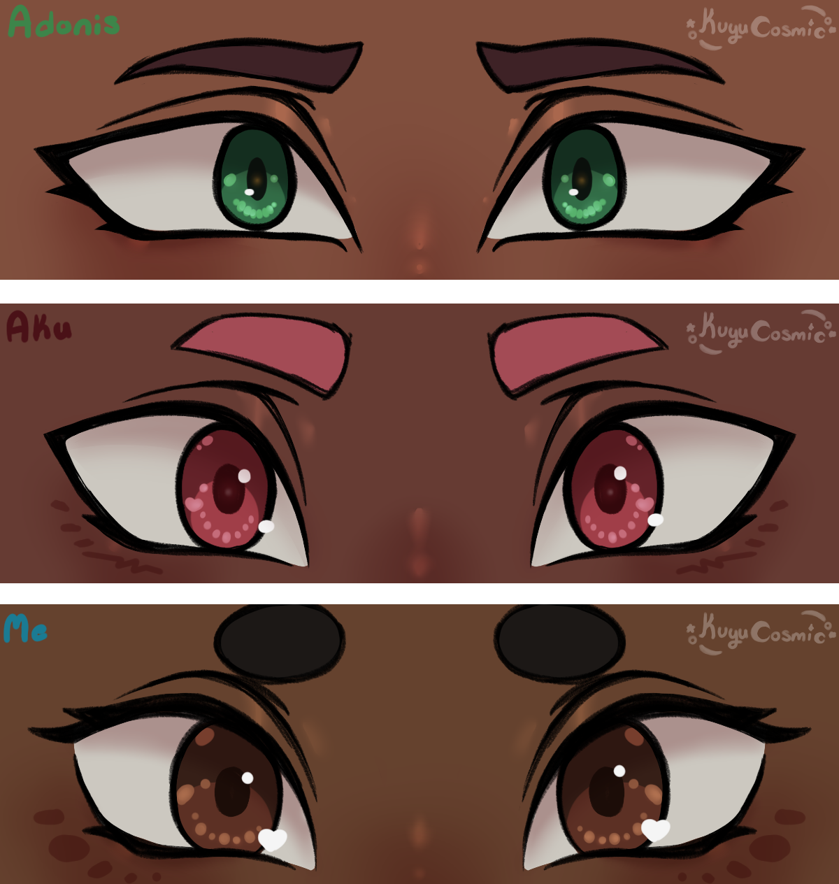 Pretty eye banners by @KuyuCosmic – Sheezy.Art