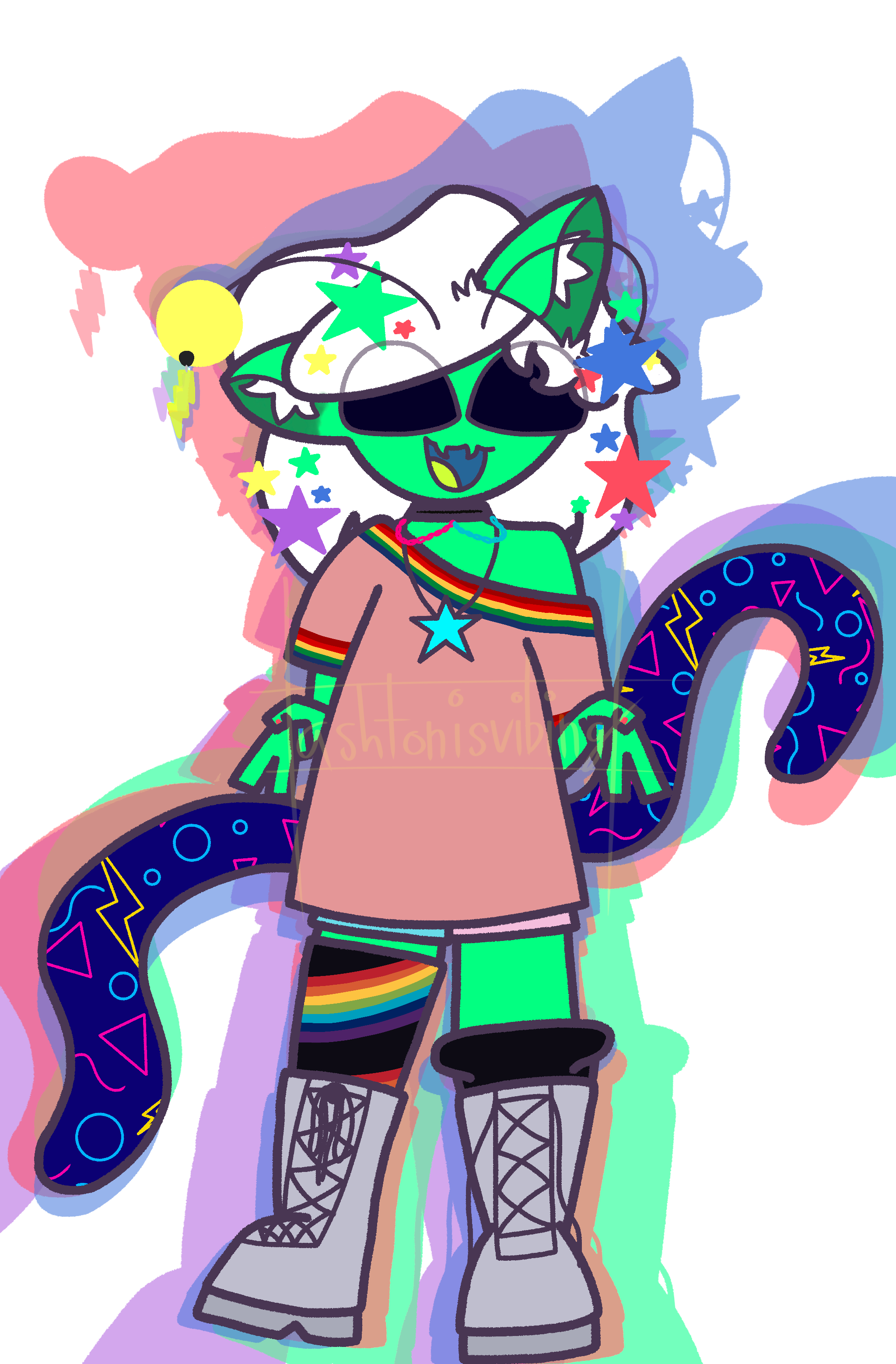 alien catboy gremlin creaturrrrrrr by @ashtonisvibing – Sheezy.Art