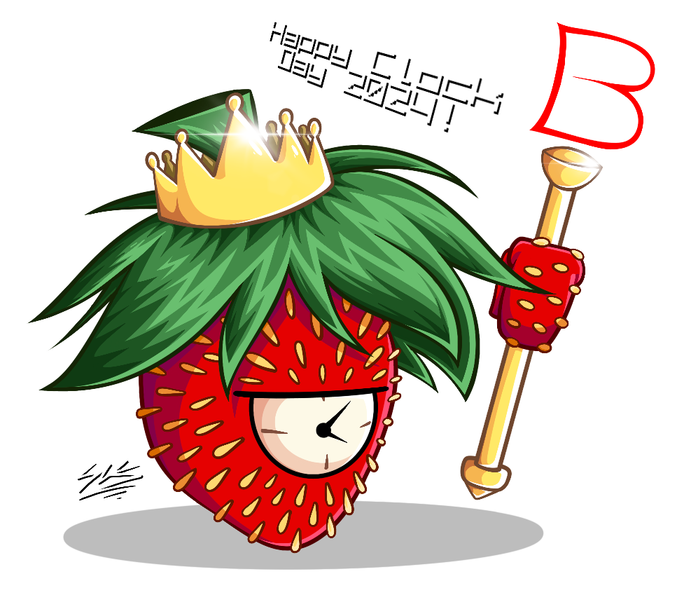 Strawberry Clock by @Lynk – Sheezy.Art