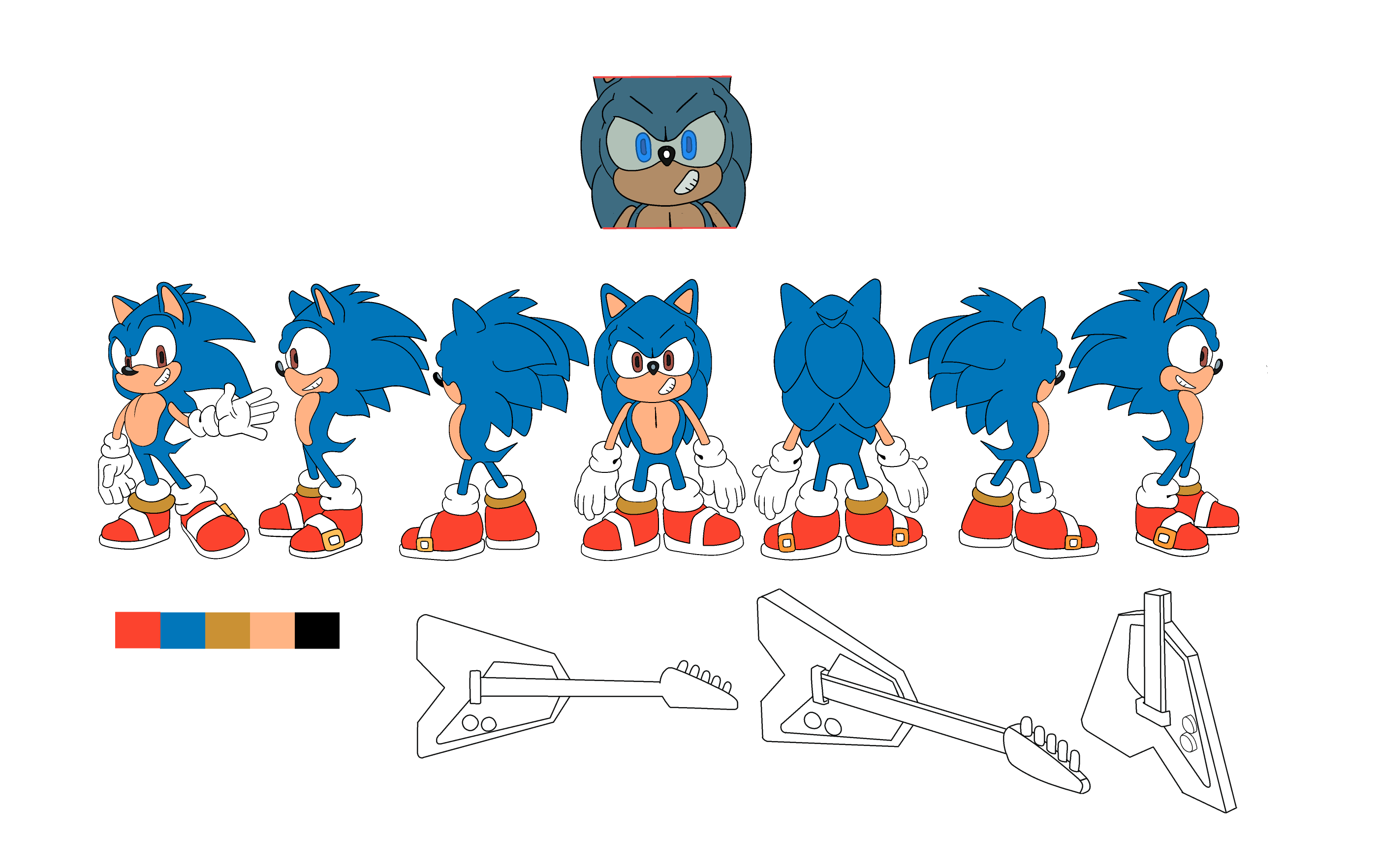 Sonic Underground | Sonic Redesign 2023 by @Penbee – Sheezy.Art
