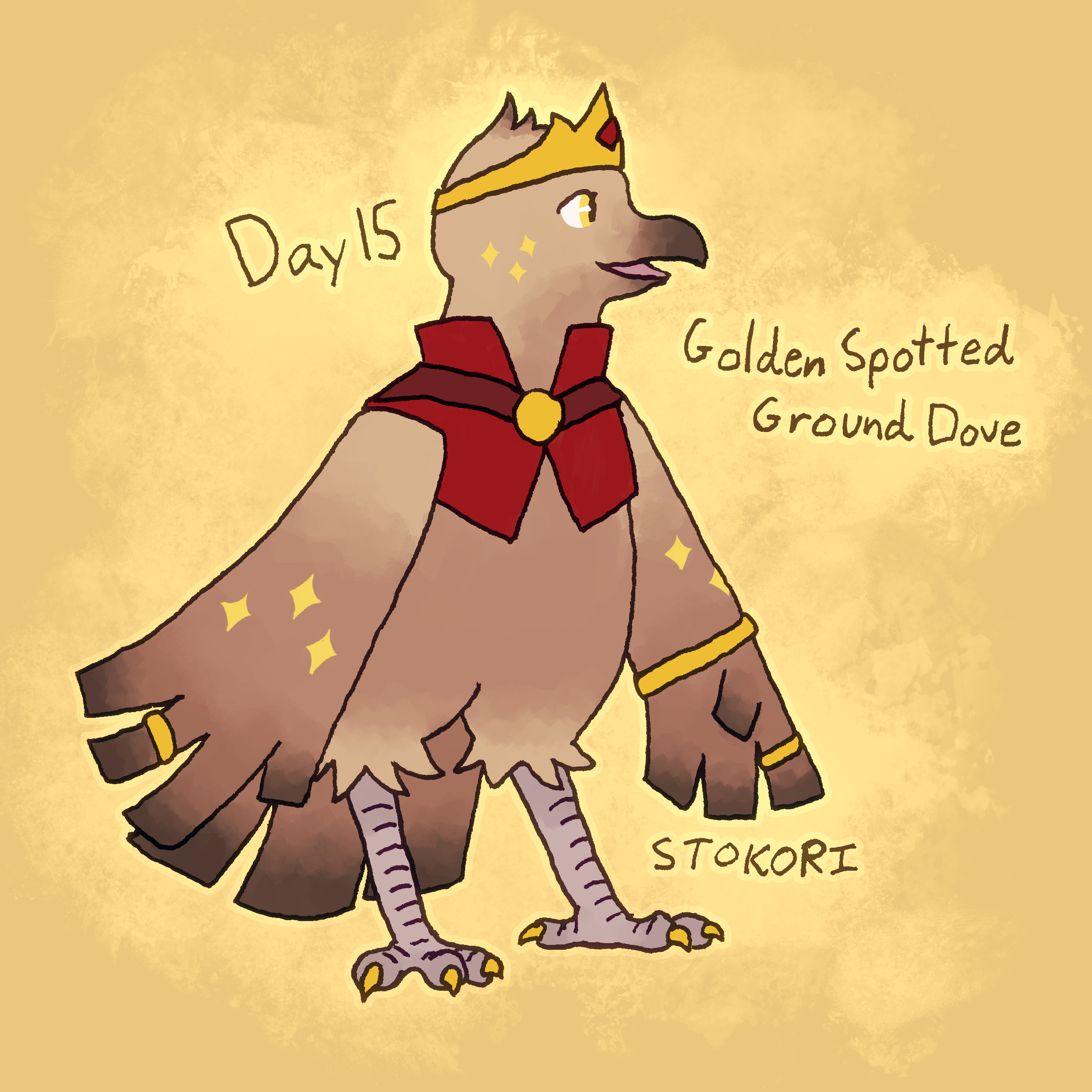 Avian August - Day 15 - Golden Spotted Ground Dove by @stokori – Sheezy.Art